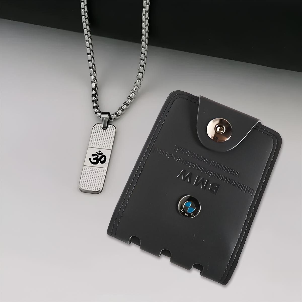 Wallet and OM Pendant with Chain Combo – Glamorizee