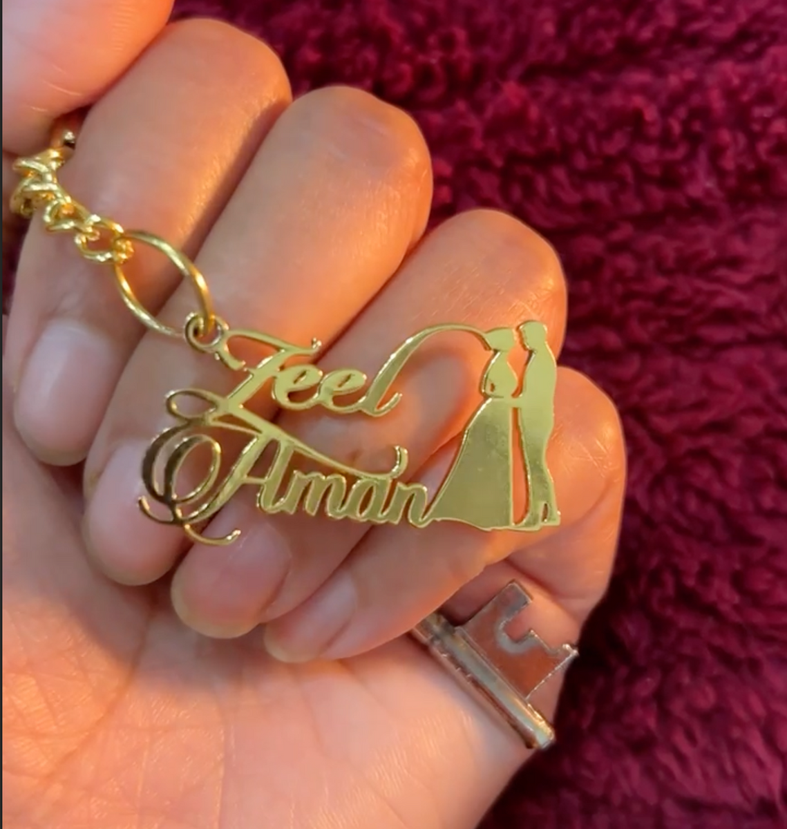 Cute Couple Name Keychain – Glamorizee