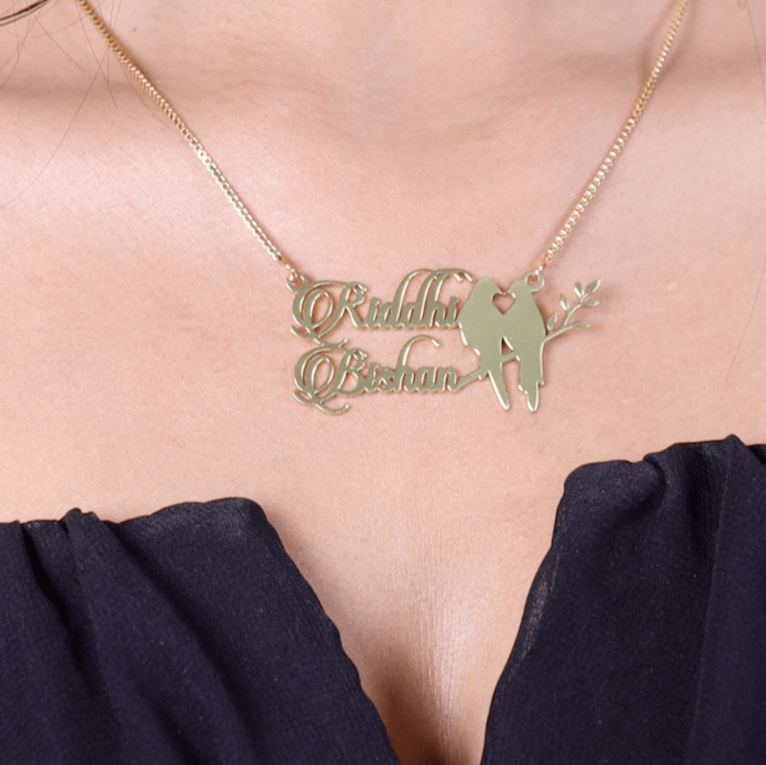 Love Birds Name Necklace – Glamorizee